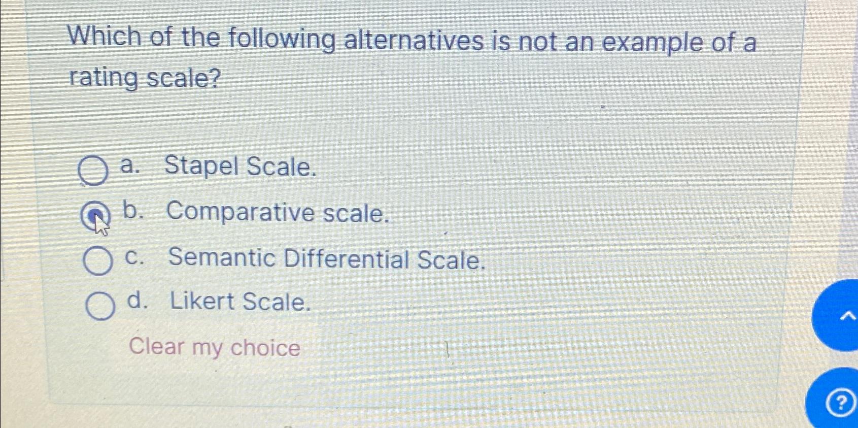 Solved Which of the following alternatives is not an example | Chegg.com