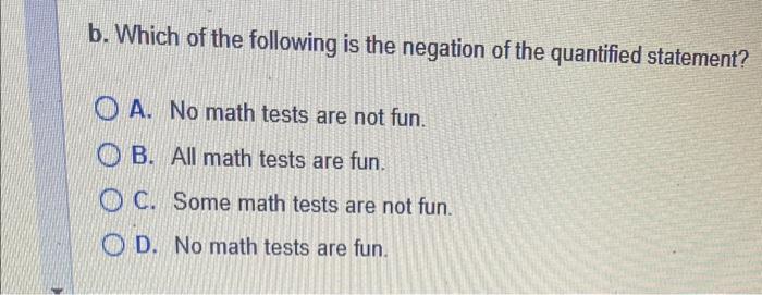 Solved a. Express the quantified statement in an equivalent | Chegg.com