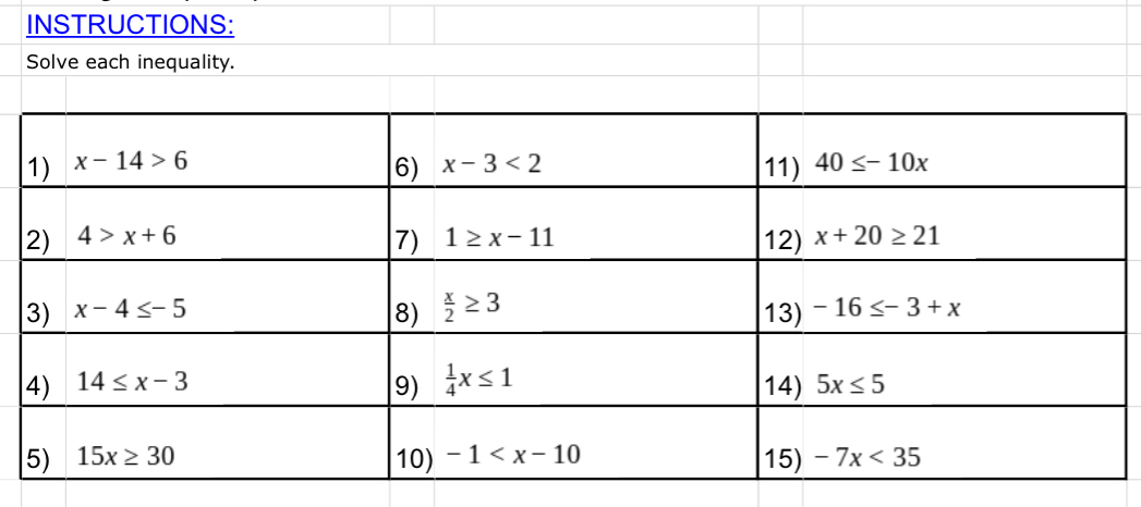 Solved INSTRUCTIONS:Solve each | Chegg.com