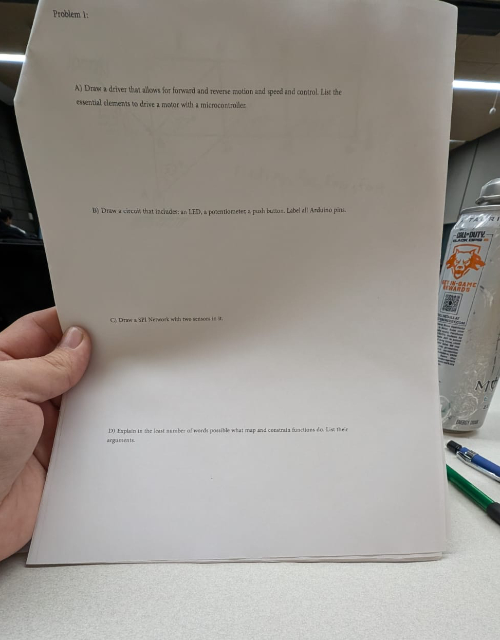 Solved Problem 1:A) ﻿Draw a driver that allows for forward | Chegg.com