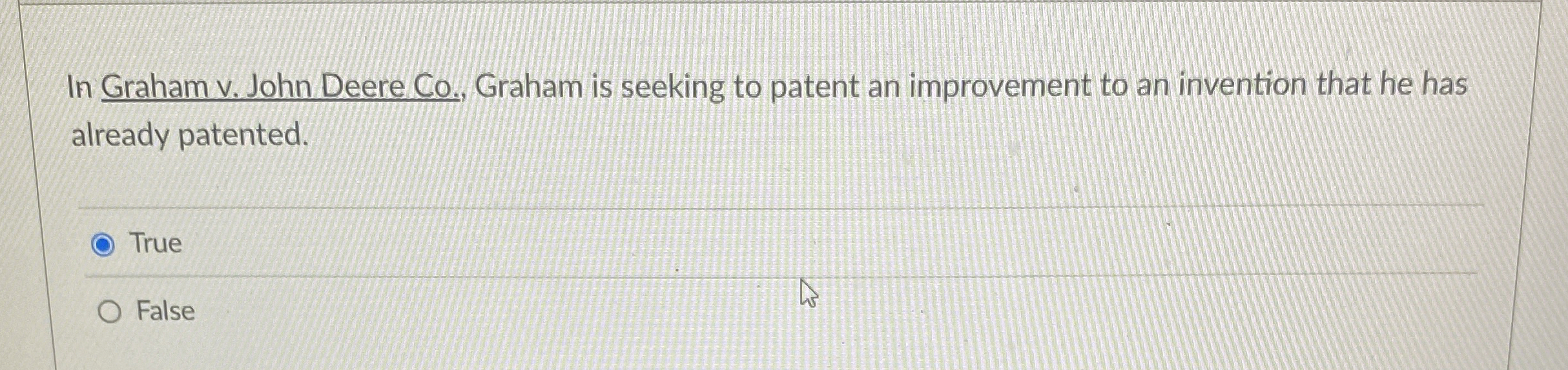 Solved In Graham v. ﻿John Deere Co., ﻿Graham is seeking to | Chegg.com
