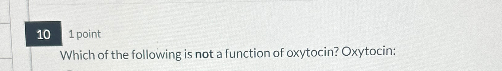 Solved 101 ﻿pointWhich of the following is not a function of | Chegg.com