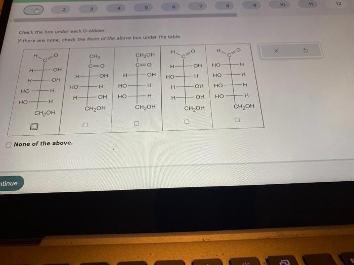 Solved Check the box under each D-aldose. If there are none, | Chegg.com