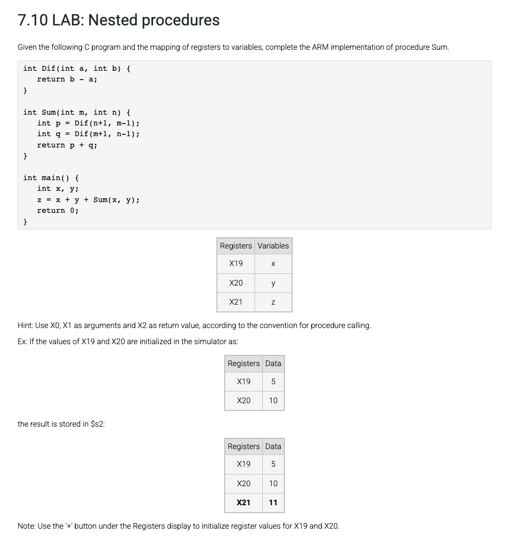 Solved Hey I need some help with this problem. In the zybook | Chegg.com