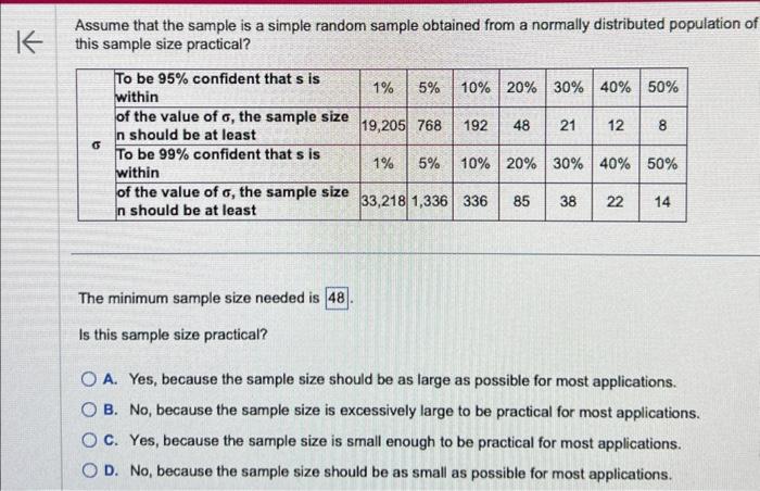 Solved assume that a sample is a simple, random sample | Chegg.com