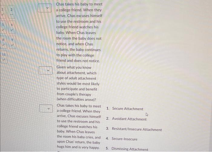 Solved Match the name of the type of attachment with the | Chegg.com