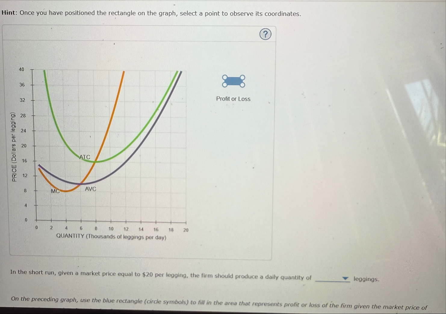 Solved Hint: Once you have positioned the rectangle on the | Chegg.com