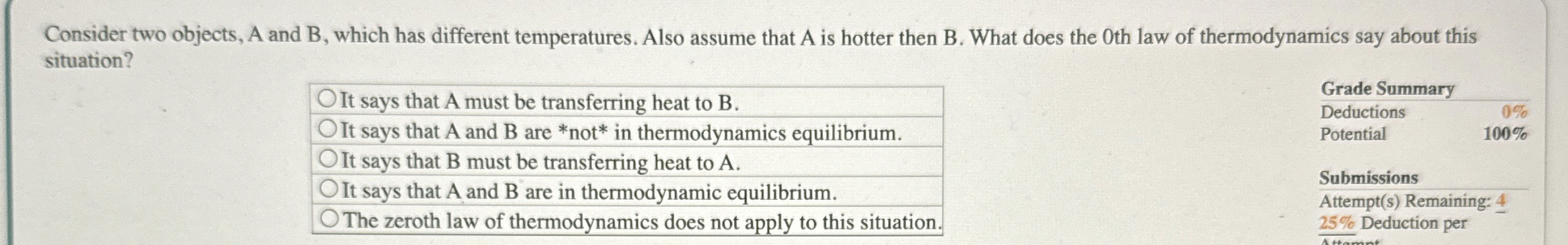 Solved Consider two objects, A and B , ﻿which has different | Chegg.com