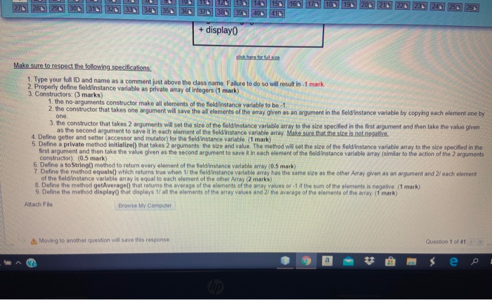 Solved Lowing Class Array Values Int Array 3460