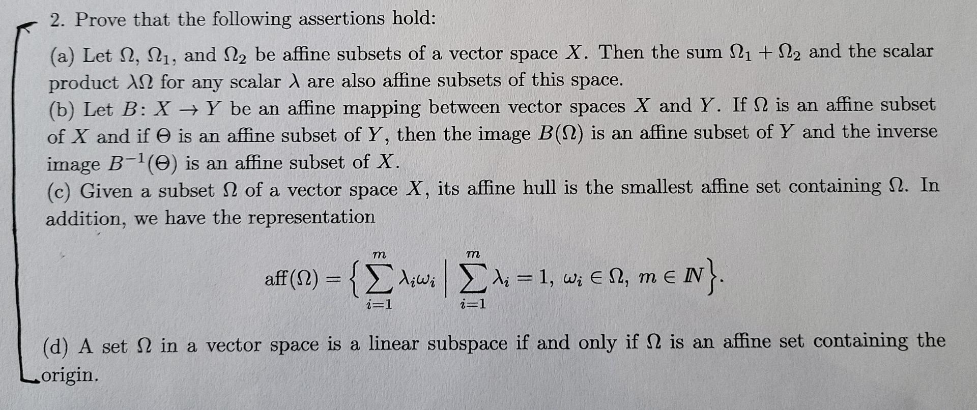 Solved 2. Prove that the following assertions hold: (a) Let | Chegg.com