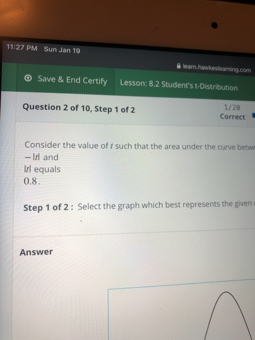 © Save & End Certify Lesson: 8.2 S Question 1 of 10, | Chegg.com