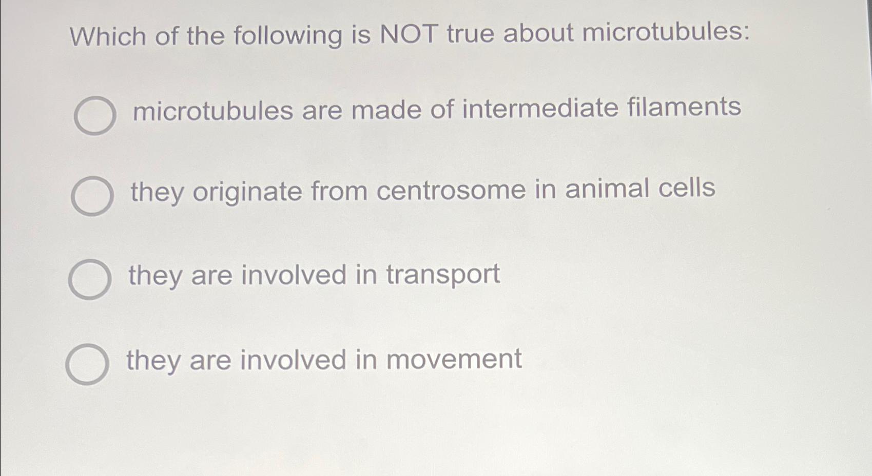 Solved Which of the following is NOT true about | Chegg.com