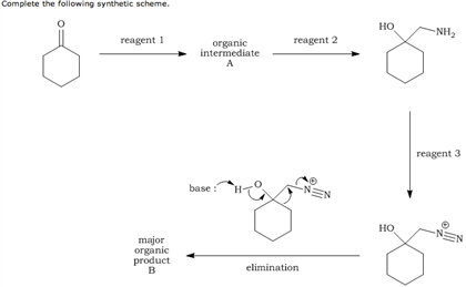 Solved Reagent 1) NaCNReagent 2) LiAlH4Reagent 3) NaNO2, | Chegg.com