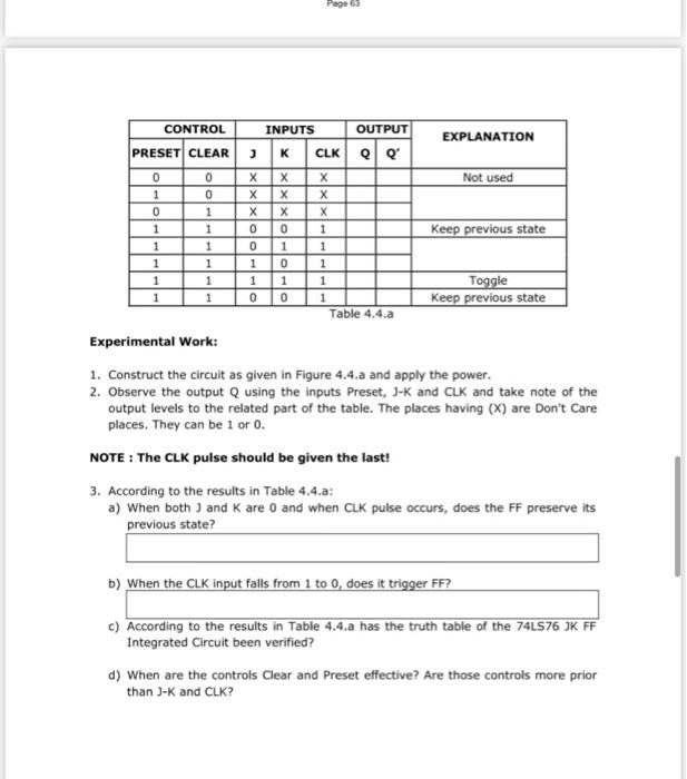 Solved Experimental Work: 1. Construct the circuit as given | Chegg.com