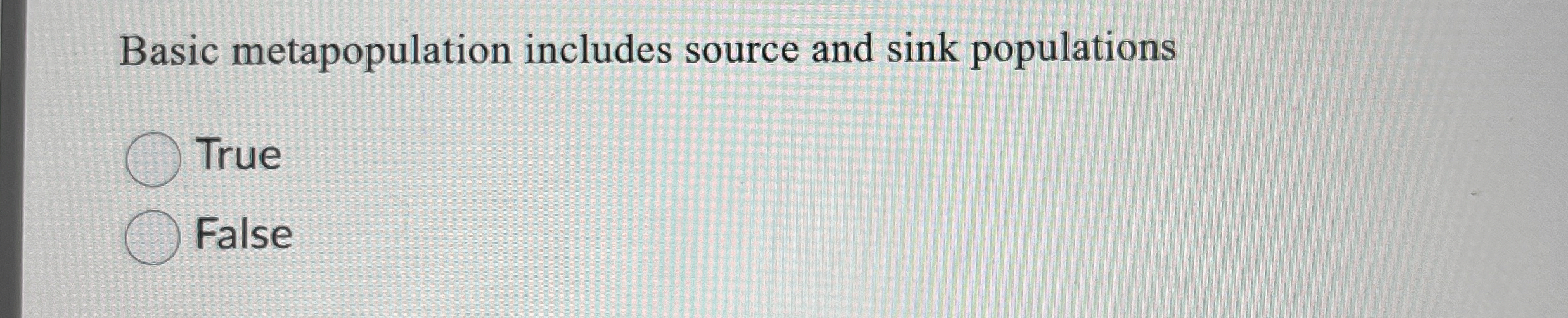 Solved Basic metapopulation includes source and sink | Chegg.com