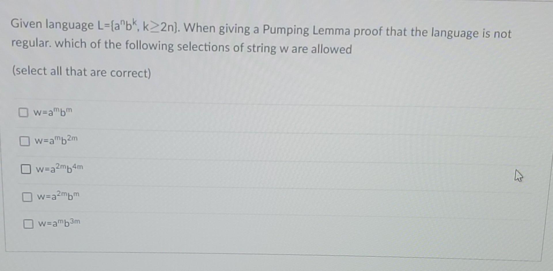 Solved For a language L, if L∗ is regular then L is regular | Chegg.com
