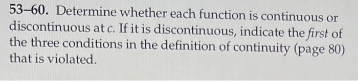 Solved 55. 57. 59. y53-60. Determine whether each function | Chegg.com