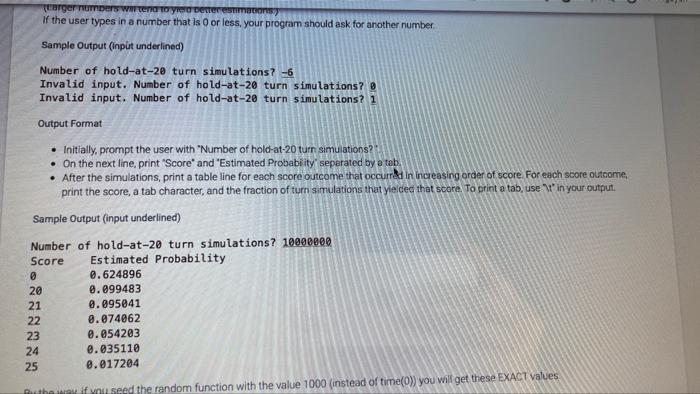 Solved The game of Pig The game of Pid is a dice game with | Chegg.com