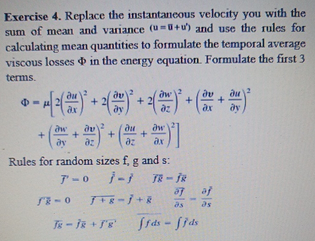 Solved Exercise 4. ﻿Replace the instantaneous velocity you | Chegg.com