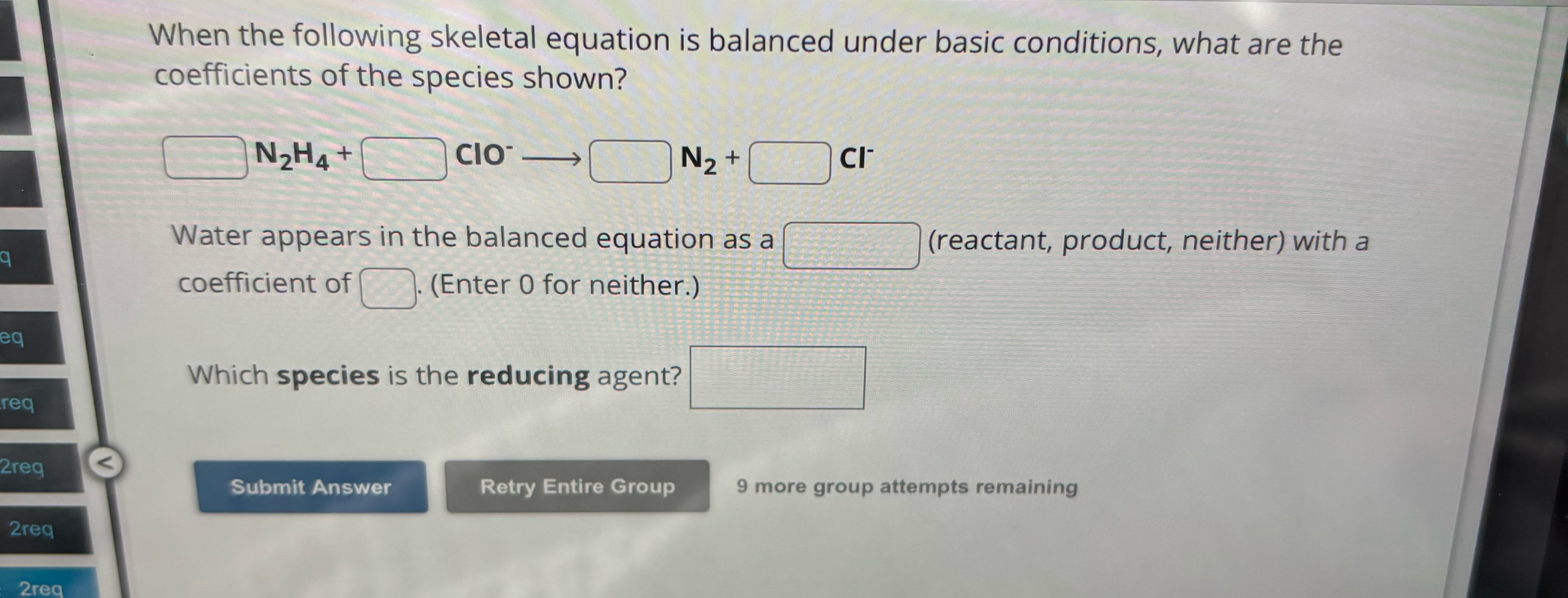 Solved When the following skeletal equation is balanced | Chegg.com