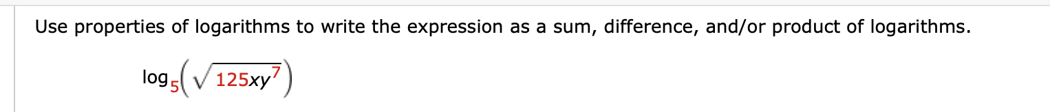 Solved Use properties of logarithms to write the expression | Chegg.com