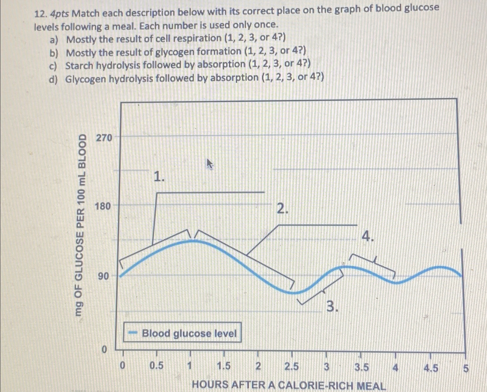Solved 4p ﻿ts Match each description below with its correct | Chegg.com