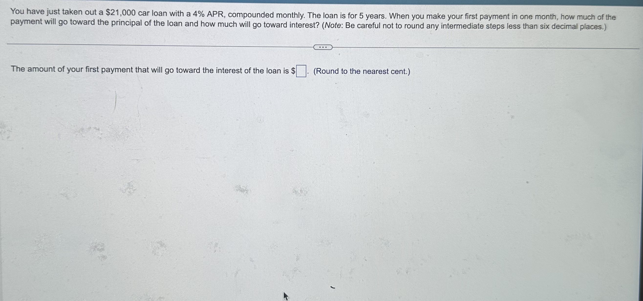 You have just taken out a $21,000 ﻿car loan with a 4% | Chegg.com