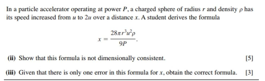 Solved In a particle accelerator operating at power P, a | Chegg.com
