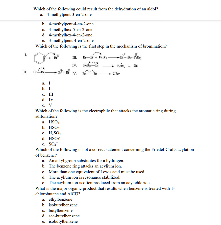 Solved Please help me answer the MCQ Organic Chemistry | Chegg.com