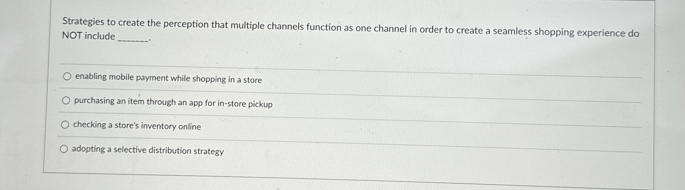 Solved Strategies to create the perception that multiple | Chegg.com