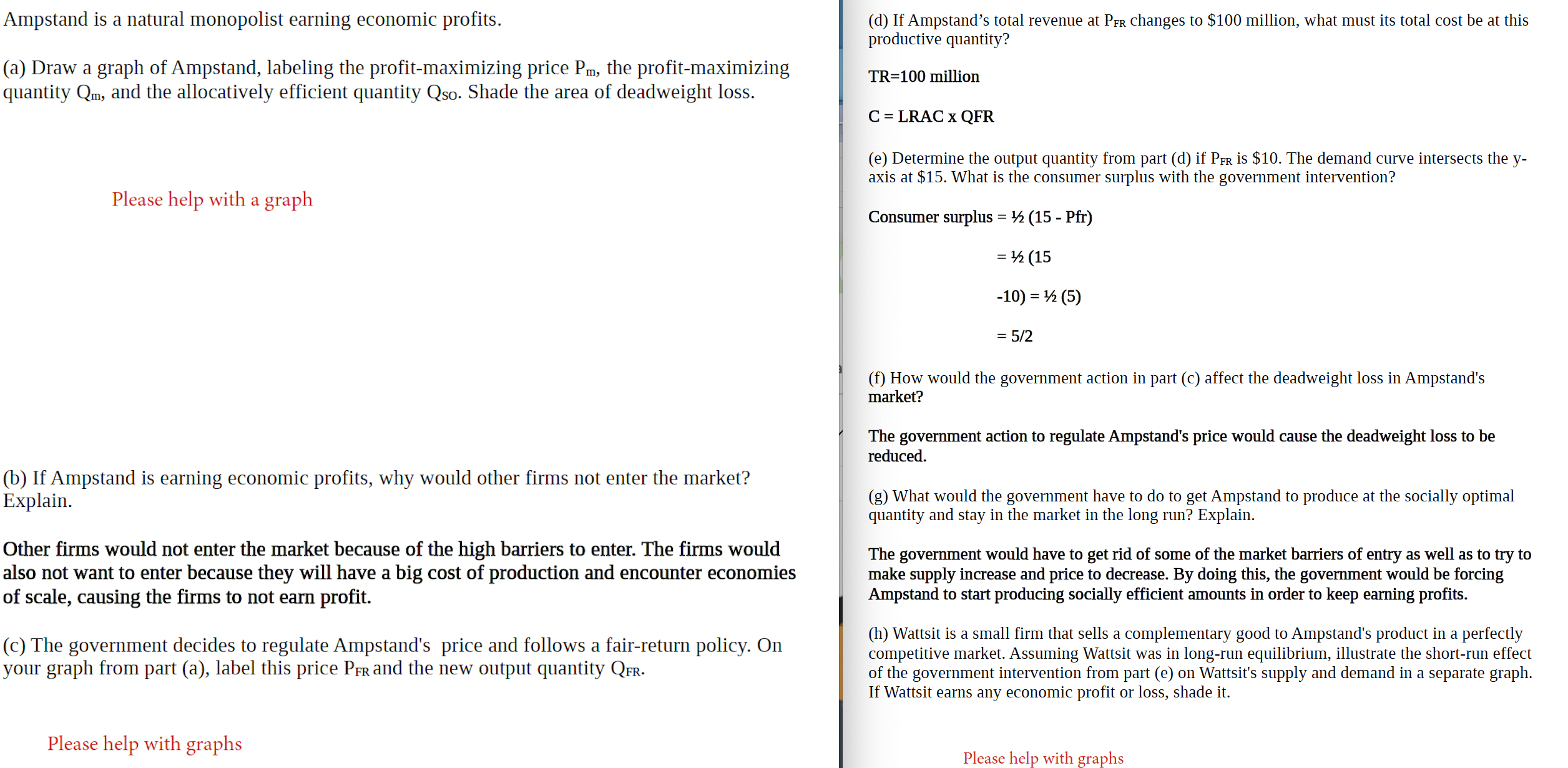 Solved MICROECONOMICSPlease help with methis assignment:1. | Chegg.com