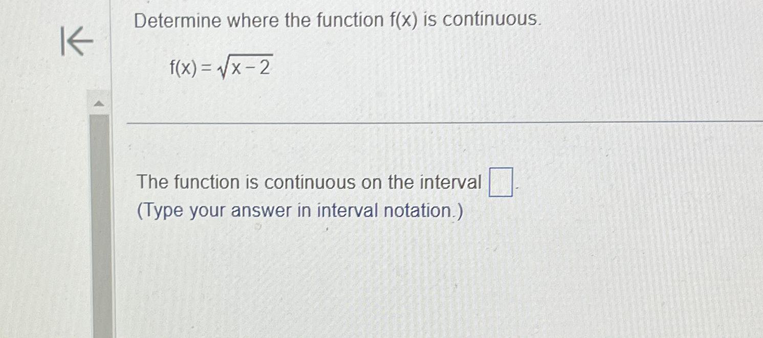 Solved Determine Where The Function F X ﻿is