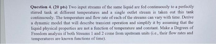Solved Question 4. (20 pts) Two input streams of the same | Chegg.com