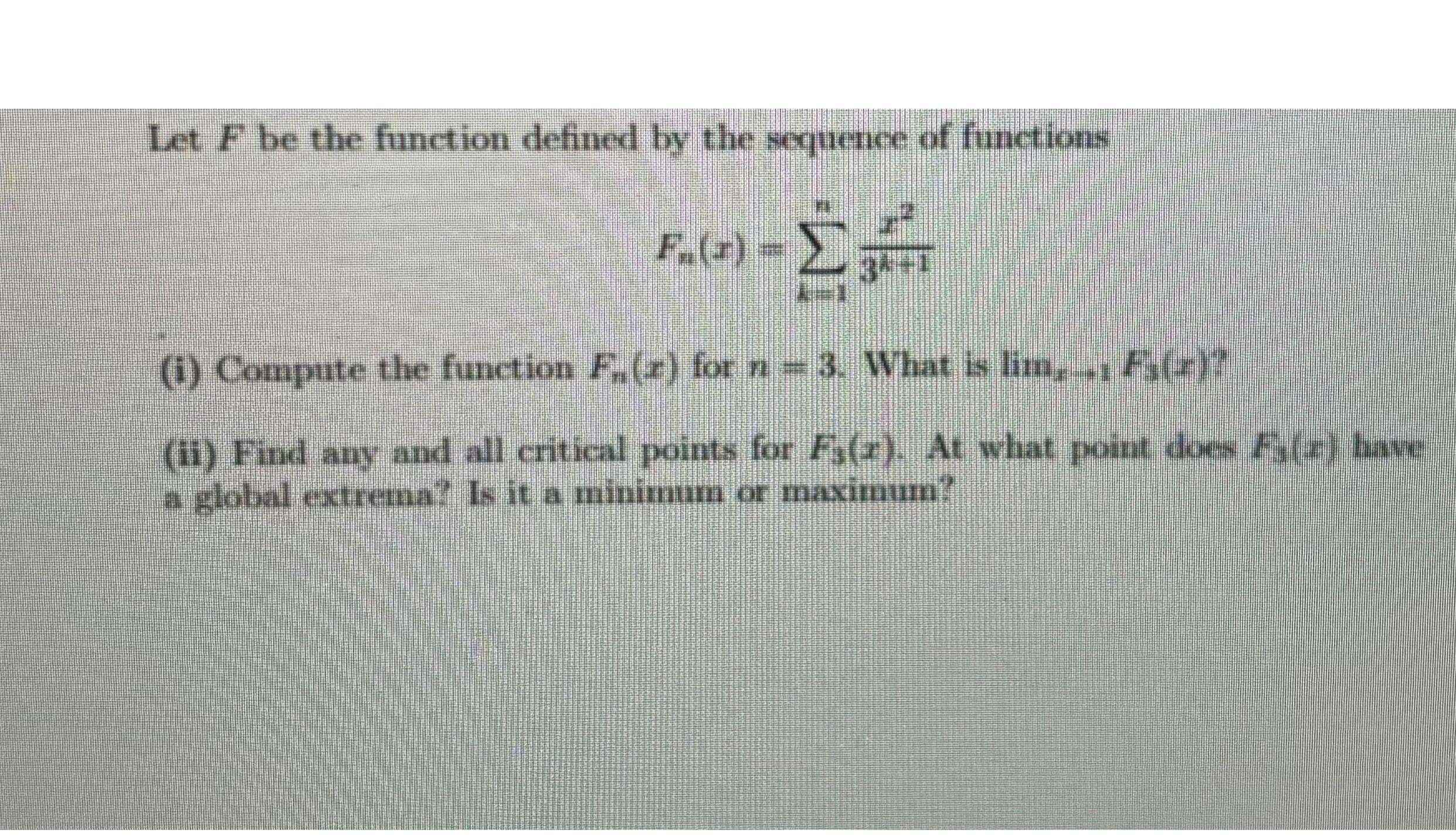 Solved Let F ﻿be the function defined by the sequence of | Chegg.com
