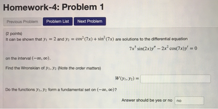 Solved Homework-4: Problem 1 Previous Problem Problem List | Chegg.com