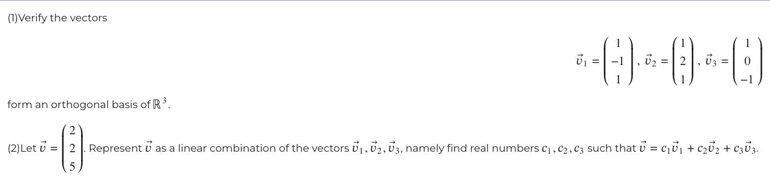 Solved (1) ﻿Verify the | Chegg.com