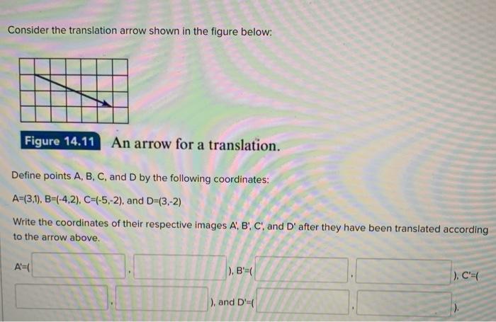 Solved Consider the translation arrow shown in the figure | Chegg.com