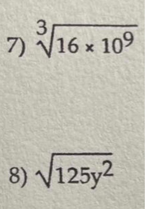 Solved write the expression in simplest form, if a radical | Chegg.com
