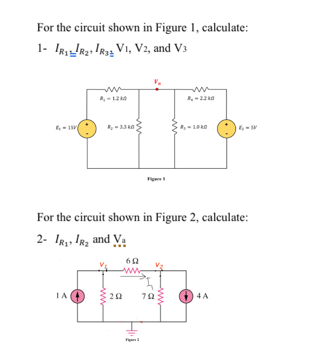 Solved For the circuit shown in Figure 1, | Chegg.com