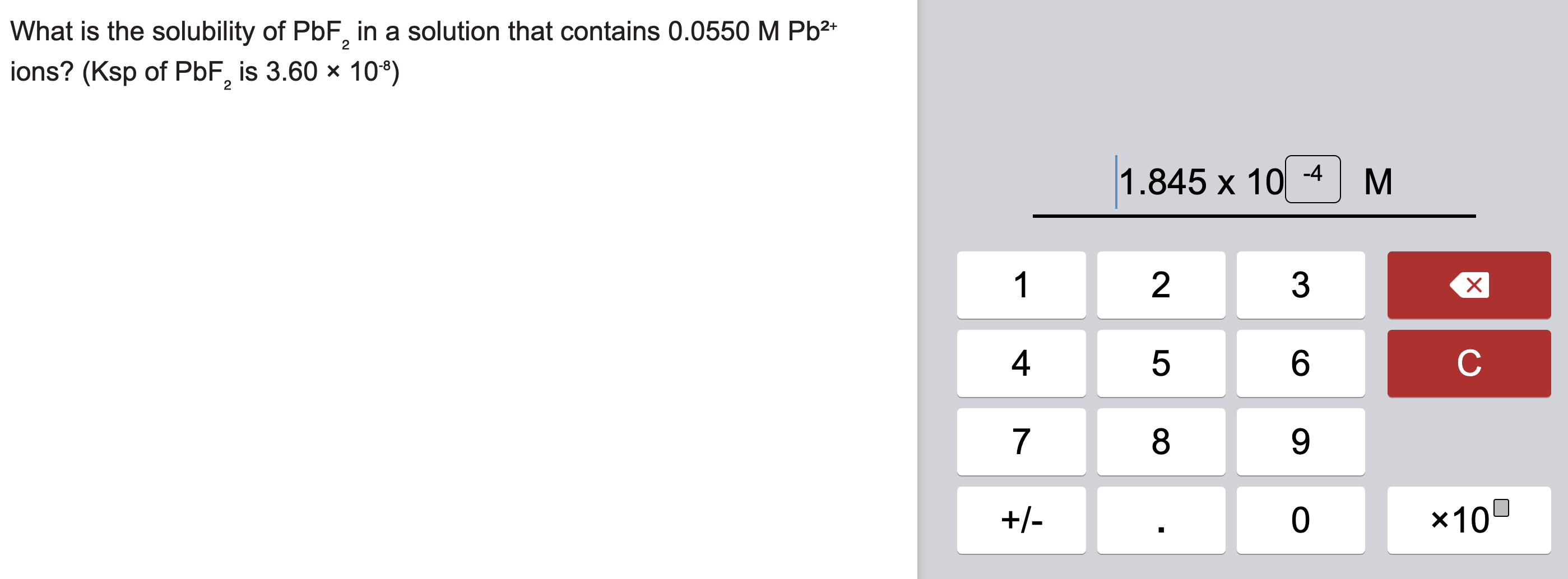 Solved What is the solubility of PbF2 ﻿in a solution that | Chegg.com