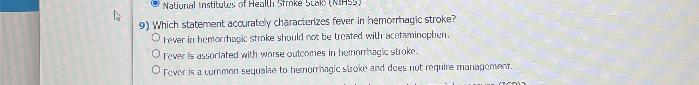 Solved Which statement accurately characterizes fever in | Chegg.com