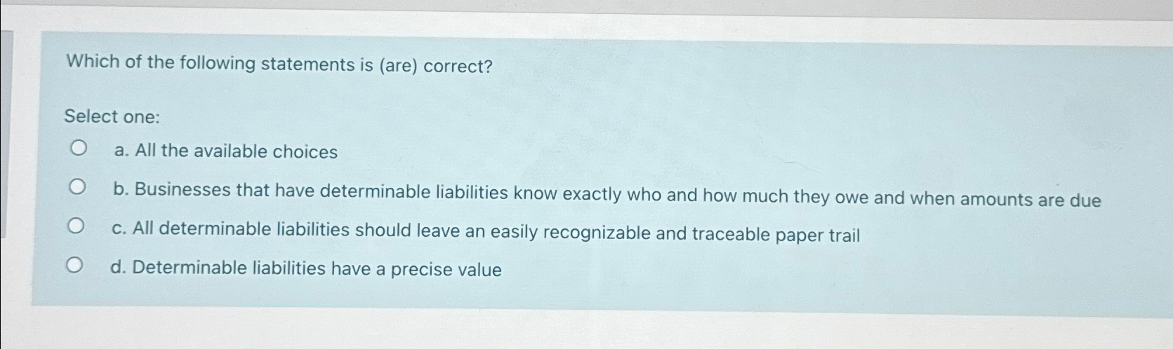 Solved Which of the following statements is (are) | Chegg.com