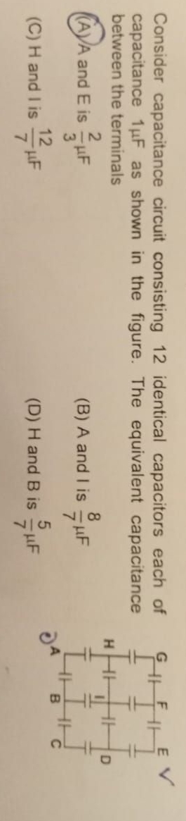 Solved Consider capacitance circuit consisting 12 ﻿identical | Chegg.com
