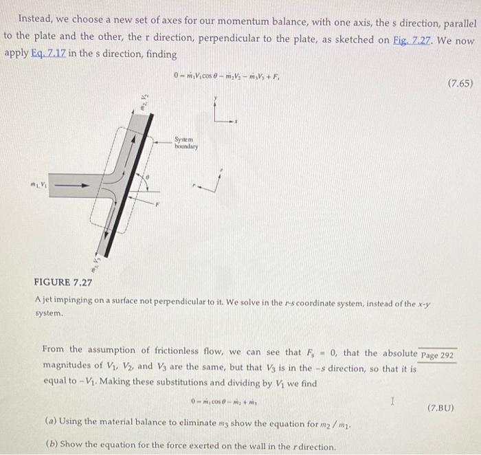 [Solved]: Instead, we choose a new set of axes for our mome