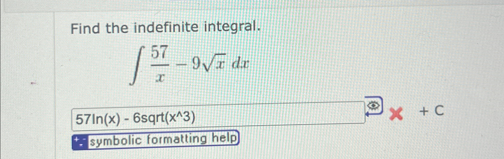 Solved Find the indefinite | Chegg.com