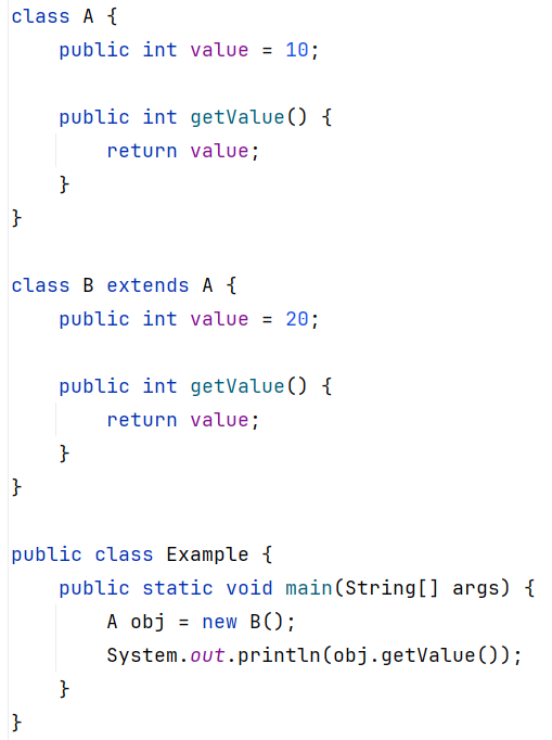 Solved What Will Code Outputclass A Public Int Value