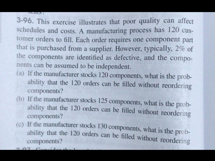 Solved 3-96. This exercise illustrates that poor quality can | Chegg.com