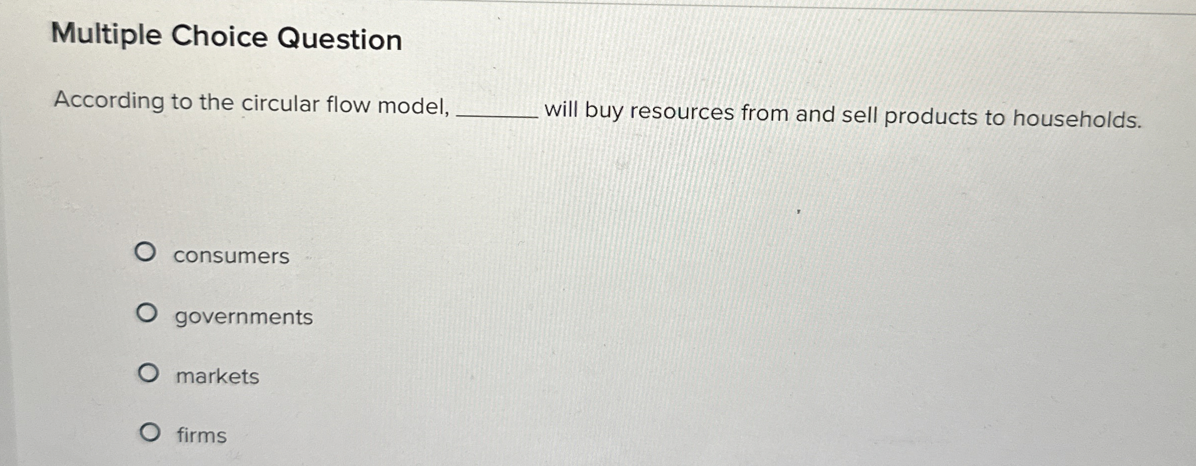 Solved Multiple Choice QuestionAccording to the circular | Chegg.com