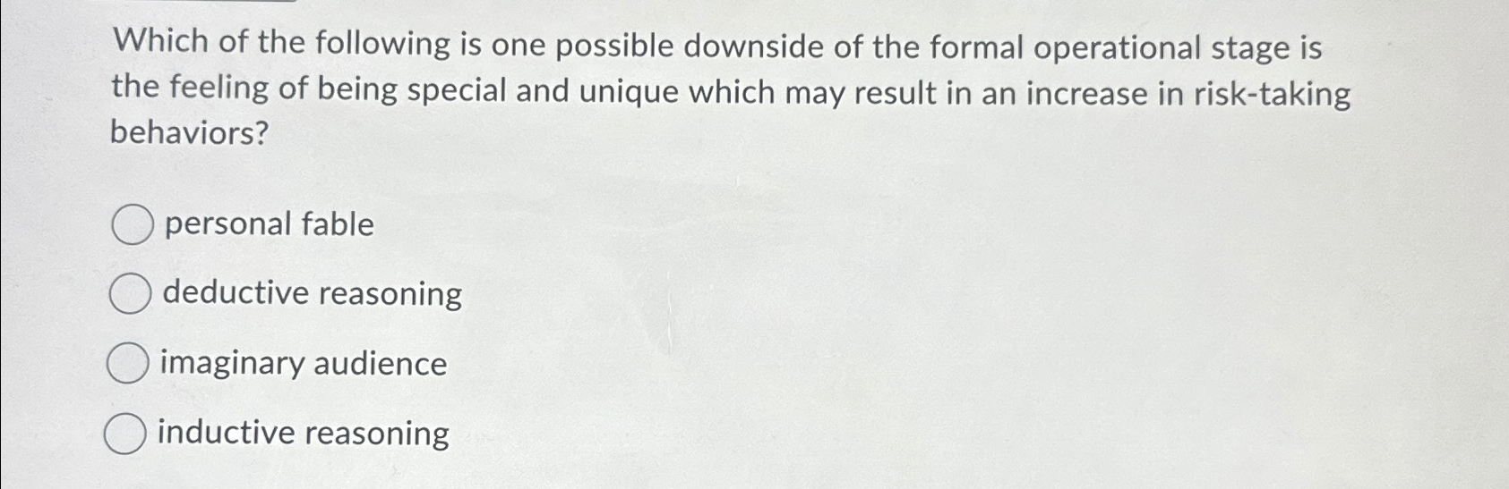 Solved Which of the following is one possible downside of | Chegg.com