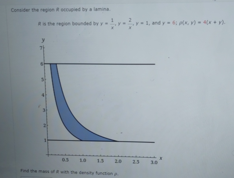 Solved Consider the region R ﻿occupied by a lamina.R ﻿is the | Chegg.com